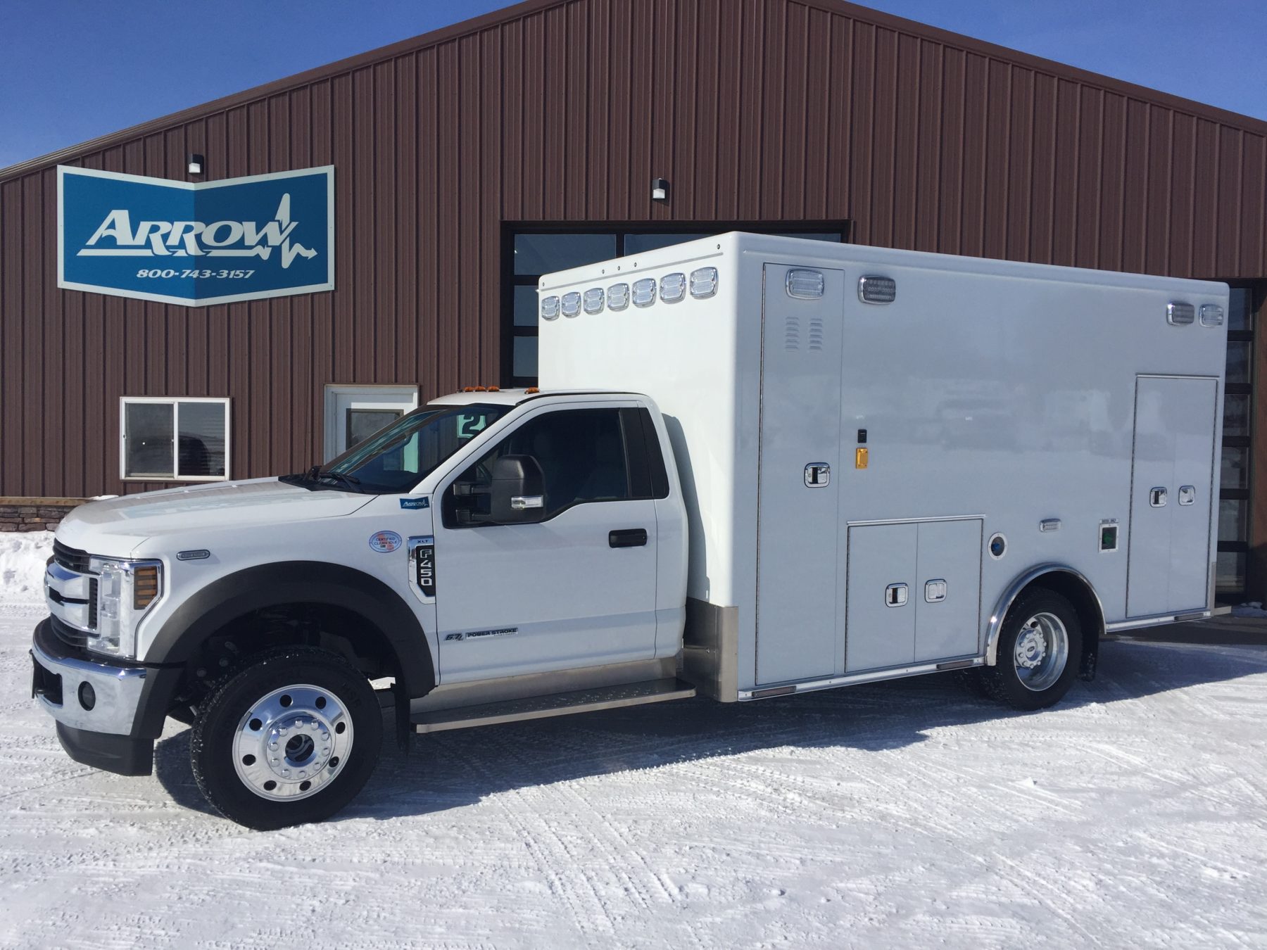 Truck # 35964 - 2019 Ford F450 Heavy Duty 4x4 Arrow Ambulance For Sale