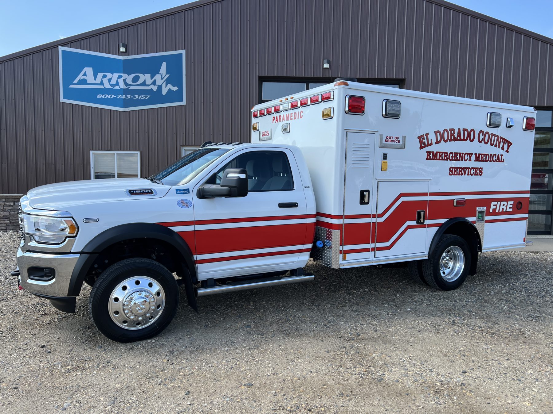 Remount Delivery # 83163 – 2023 Ram 4500 Heavy Duty 4x4 Arrow Ambulance