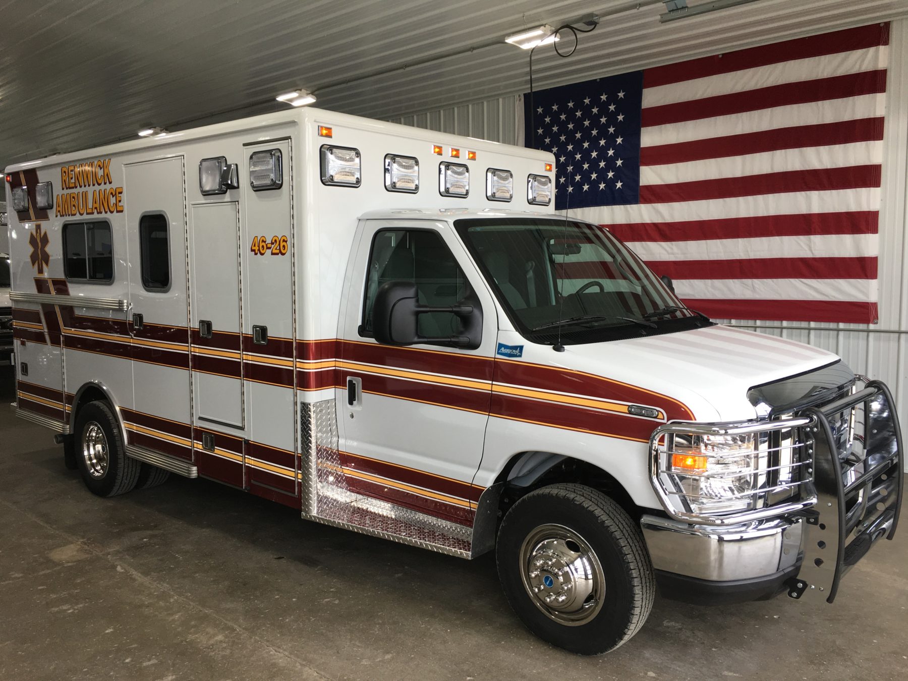 Remount Delivery # 60090 – 2019 Ford E450 Type 3 Arrow Ambulance