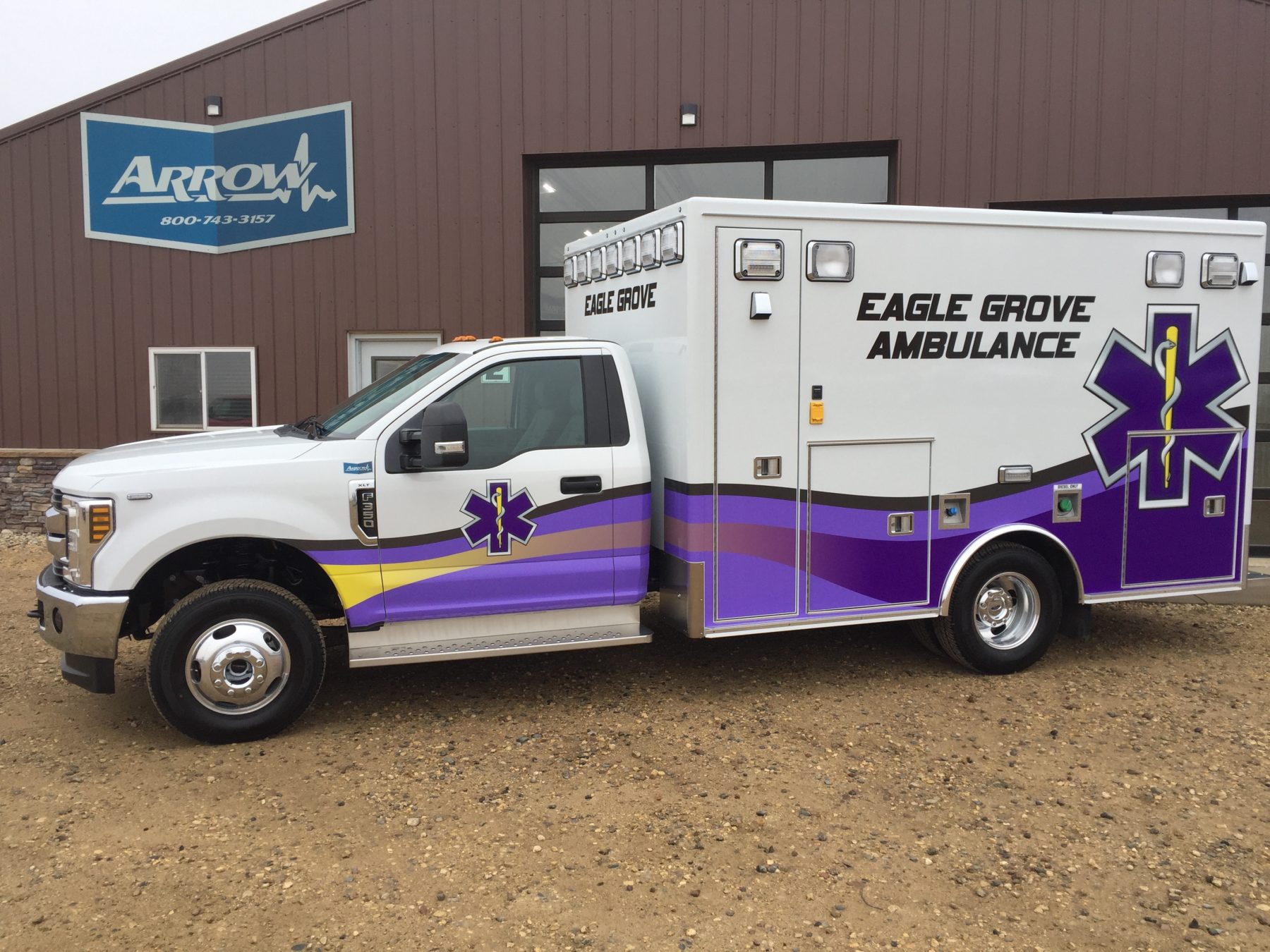 Delivery # 35963 – 2019 Ford F350 Type 1 4x4 Arrow Ambulance