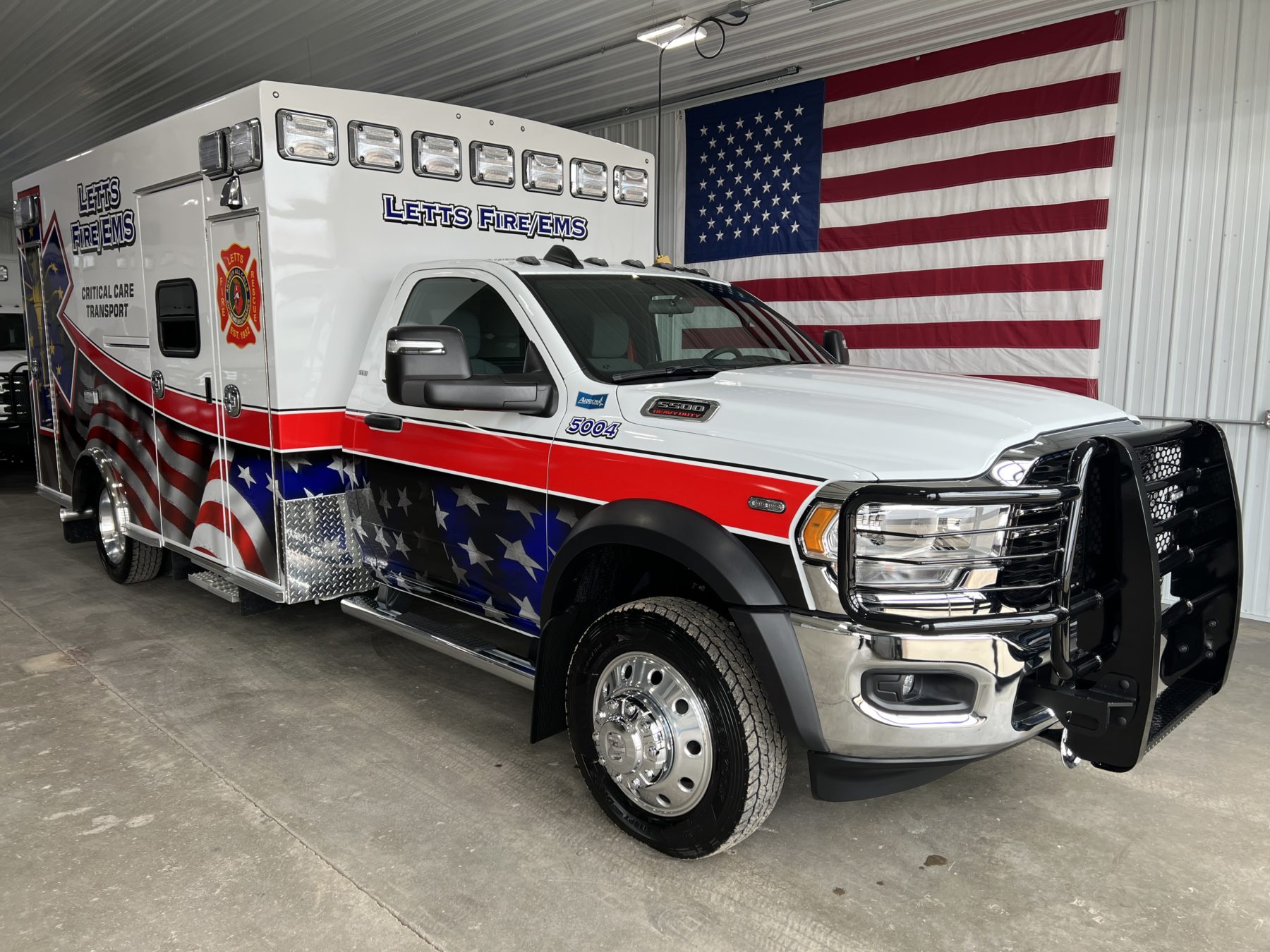 Remount Delivery # 82840 – 2023 Ram 5500 Heavy Duty 4x4 Arrow Ambulance