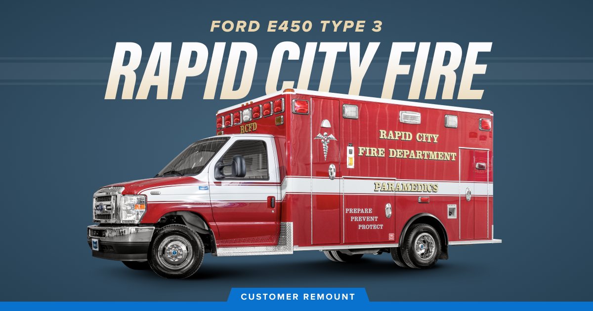 Remount Delivery # 10385 – 2022 Ford E450 Type 3 Wheeled Coach Ambulance